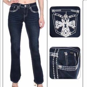 Sexy Couture | Jeans | Ladies Bling Pocket Boot Cut Denim Blue Jeans 37 ...